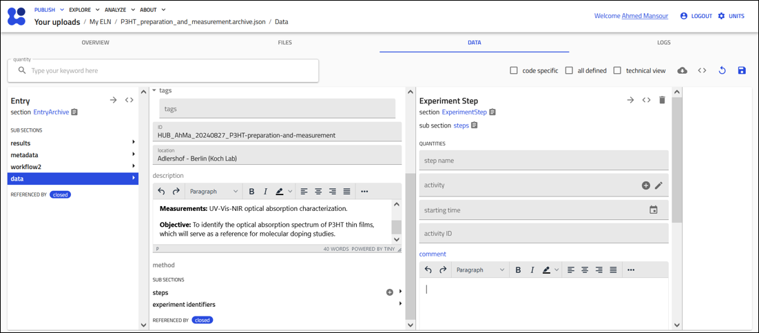 Integrating Activities - NOMAD Onboarding Workshop