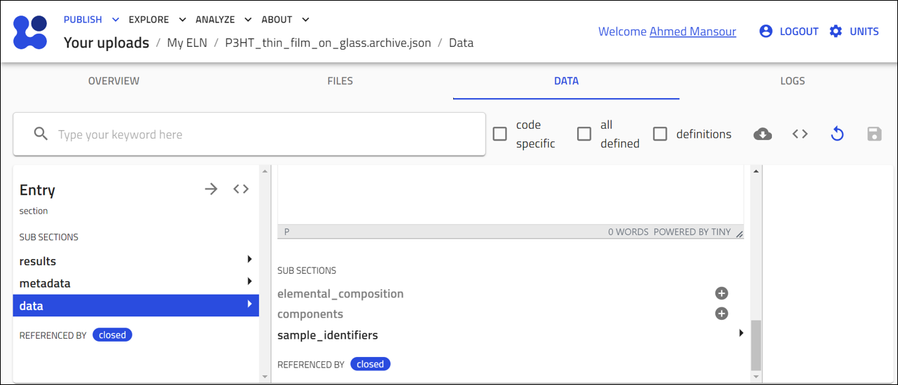 Samples - NOMAD Onboarding Workshop
